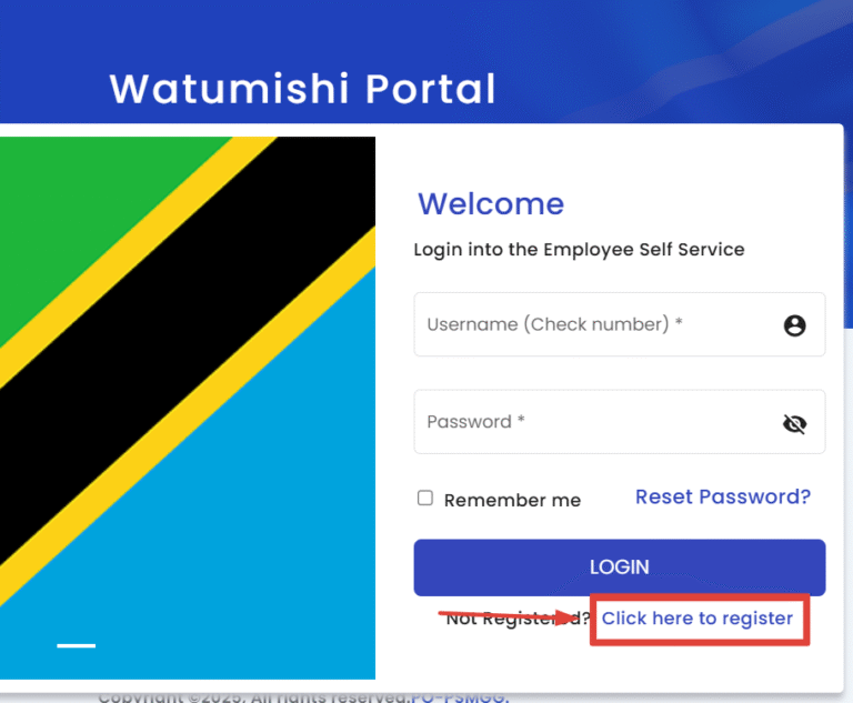 ESS Utumishi Portal: Login & Access Watumishi Go TZ
